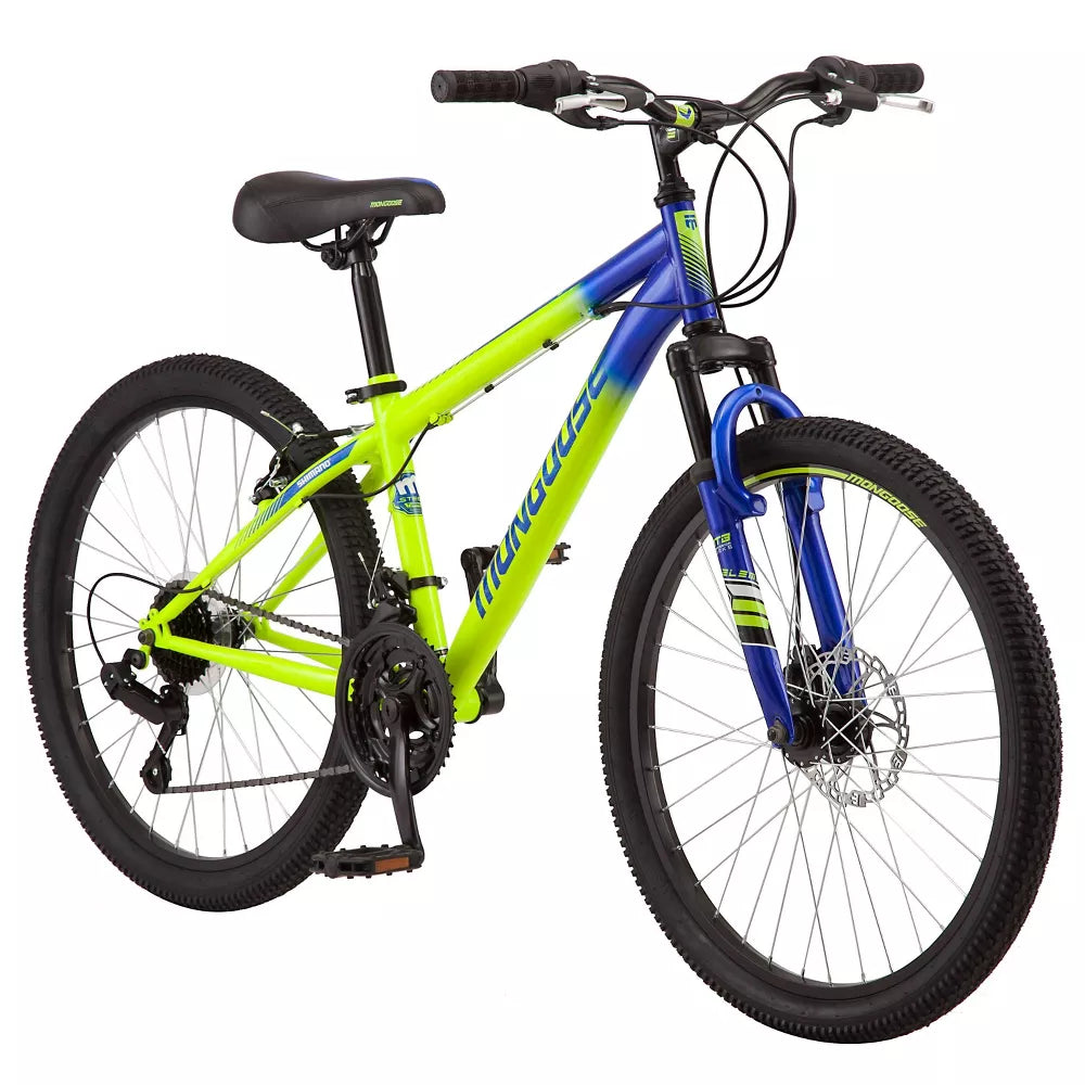 Mongoose Scepter 24 inch Mountain Bike - Green/Blue | Buy – Household ...