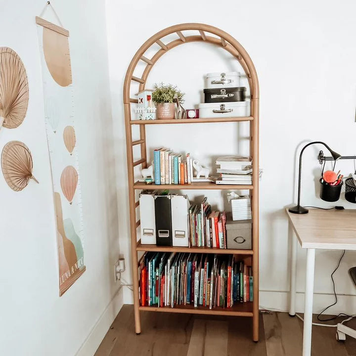 Holladay Curved Wooden Bookcase