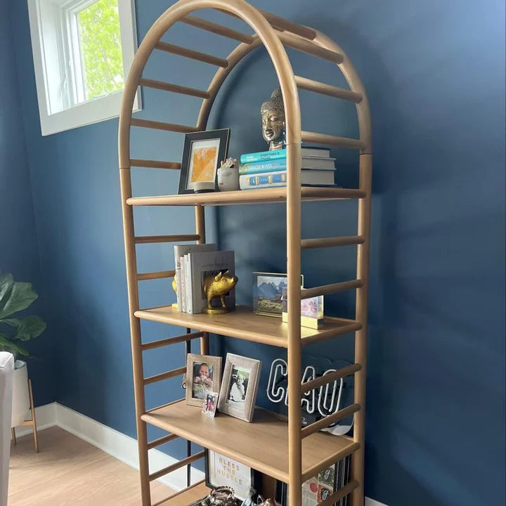 Holladay Curved Wooden Bookcase